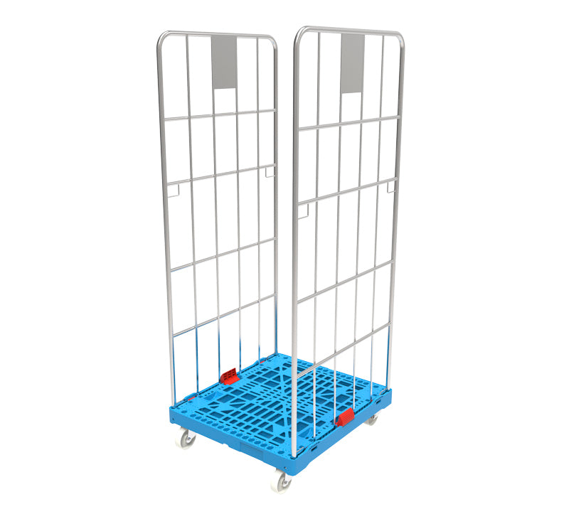 WALTHER rullecontainer - 2 sidet med plastbund