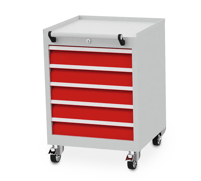 Rulleskabe med 5 skuffer fra Bedrunka+Hirth