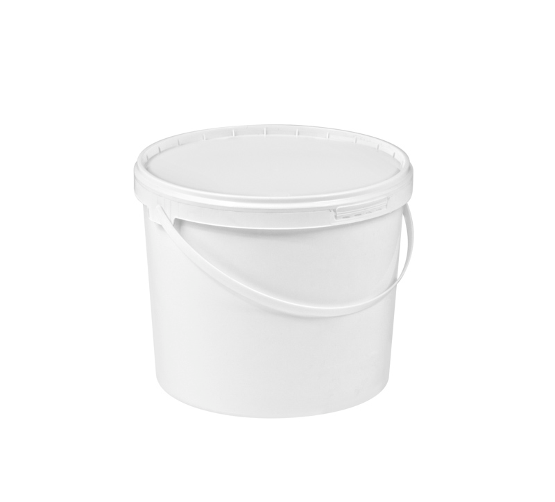 Hvid Spand låg - 5,3 Liter